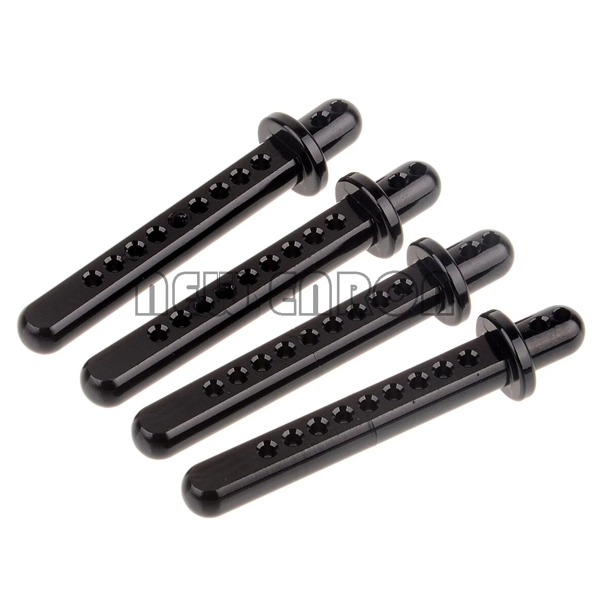 4 шт. Алюминиевые кузовные стойки AX80031 для RC автомобиля SCX10 Черный, Black 4Pcs