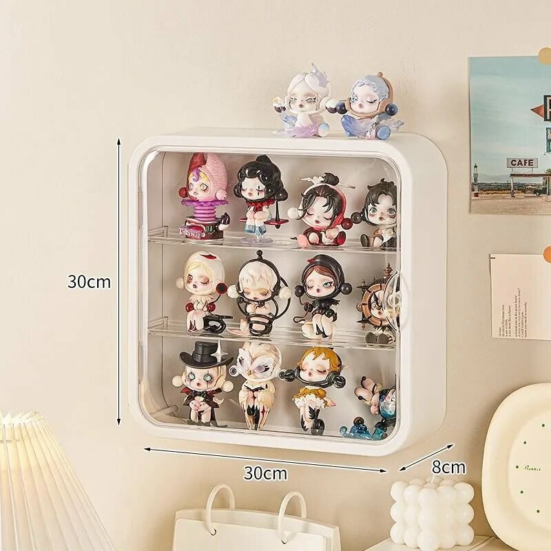 Blind box storage display stand, hand-made doll doll bubble, white