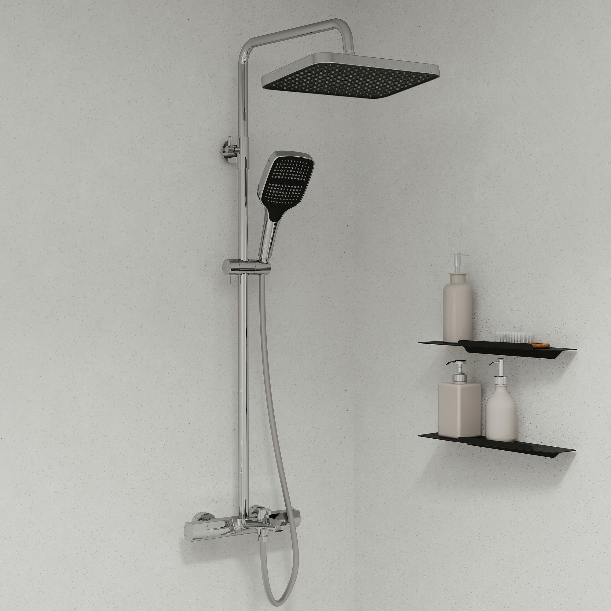 Душевая система Iddis Lahta LAHSBTHi06 с термостатом 3 режима цвет хром