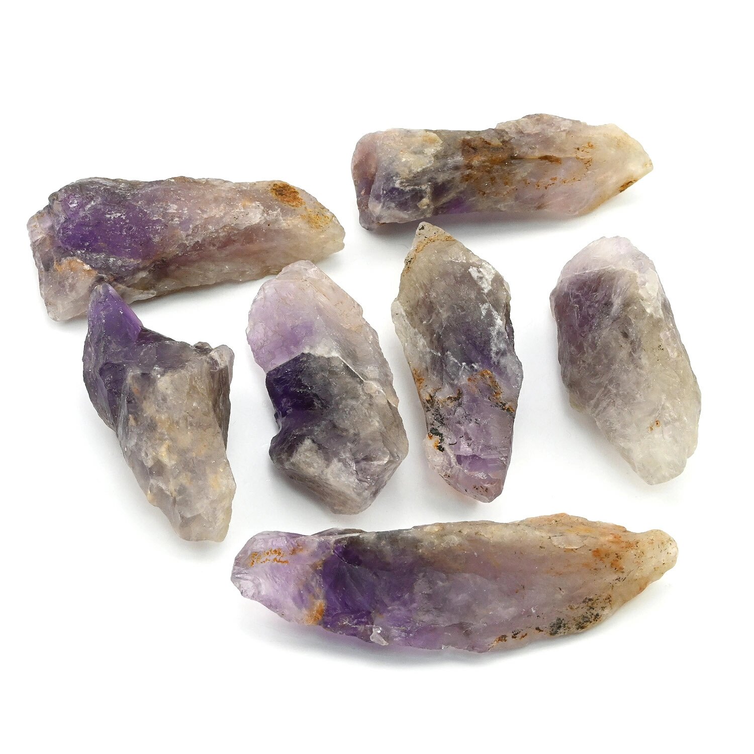 Минерал Аметист шевронный 65*28*20мм, 34-47г .