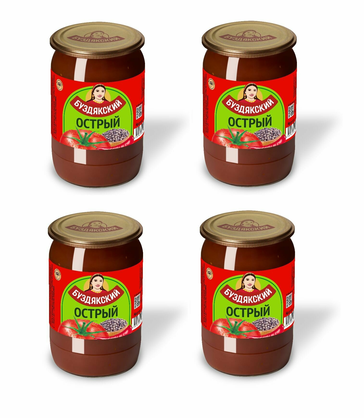 Буздякский Соус Томатный острый 670гр (Набор из 4шт)
