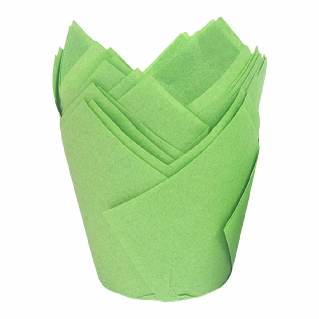 50 шт. Тюльпов кексы, Зеленый