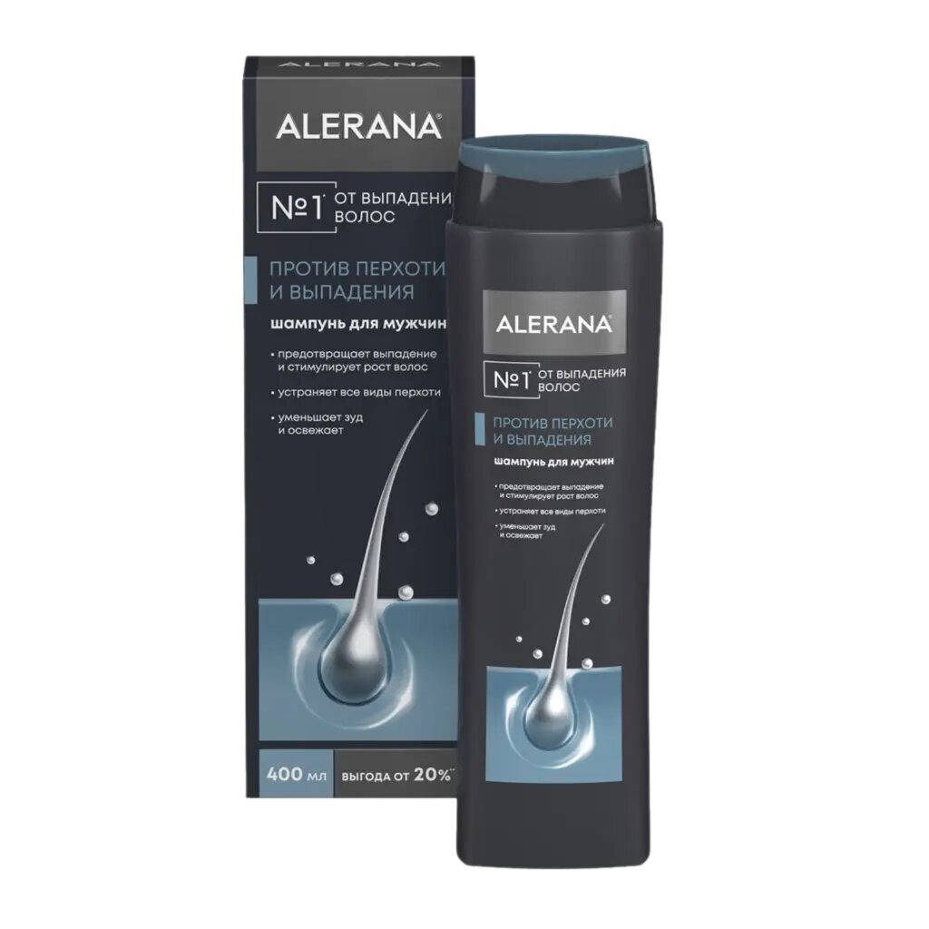 Алерана шампунь против перхоти и выпадения для мужчин 400 мл 1 шт