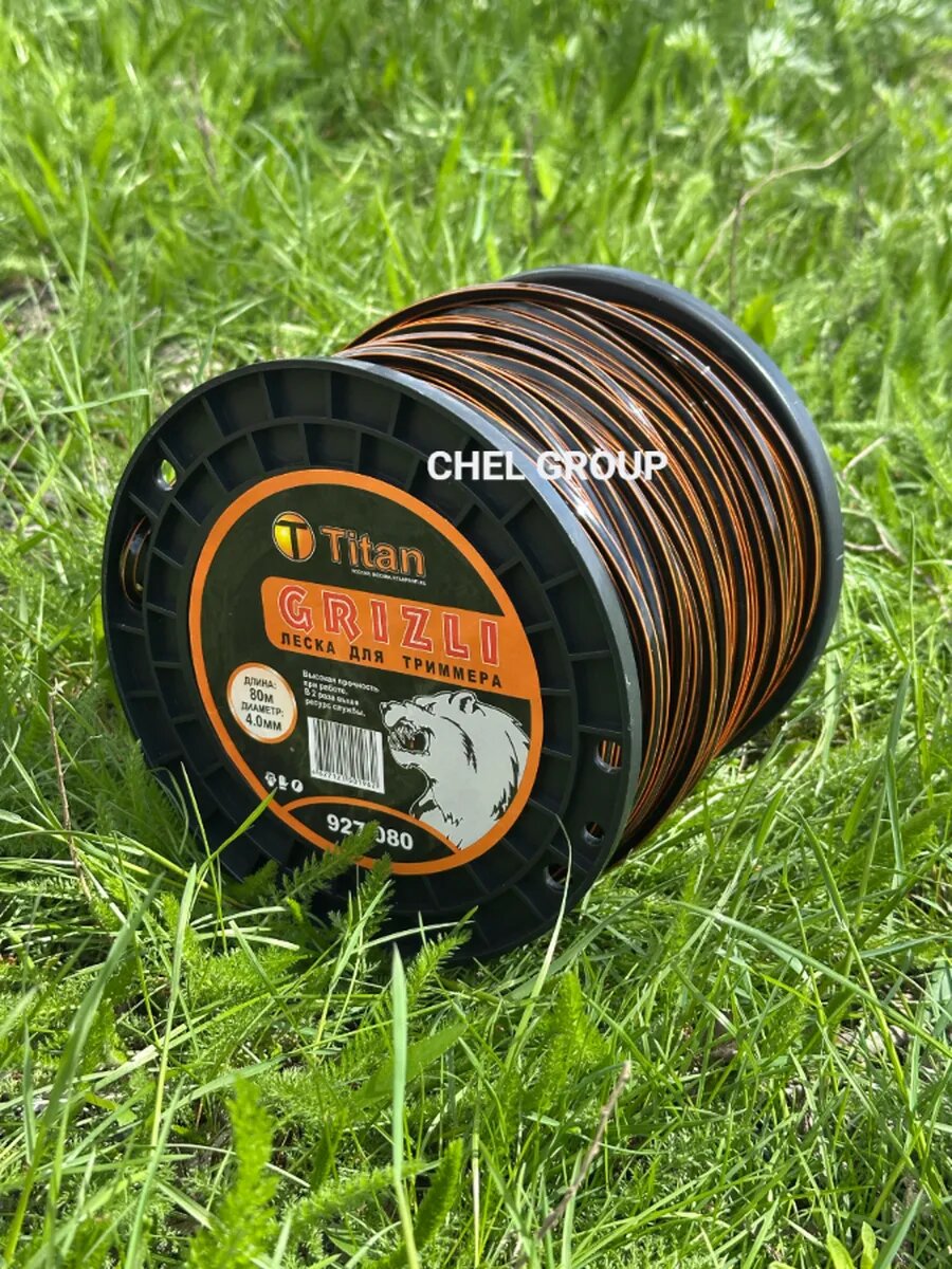 Леска для триммеров Titan длина 80 метров, диаметр 4 мм, сечение квадрат