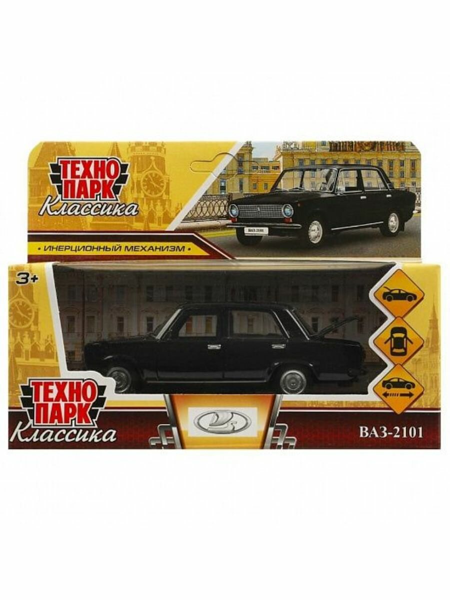 Машина металлическая инерционная, ВАЗ-2101, длина 12 см