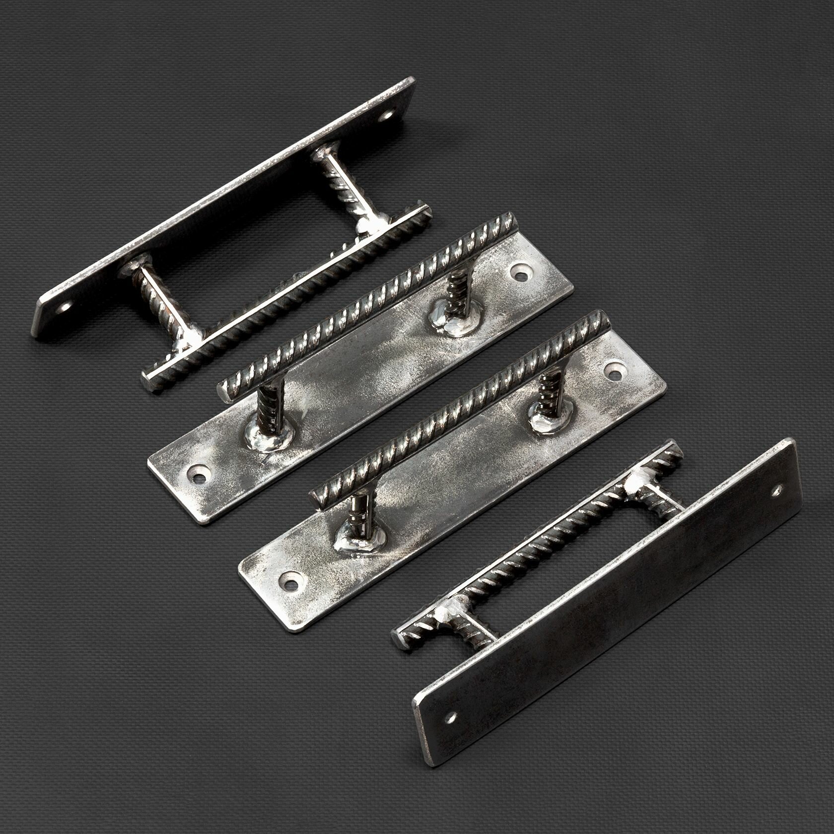 Ручки мебельные лофт, прозрачный лак, 4шт