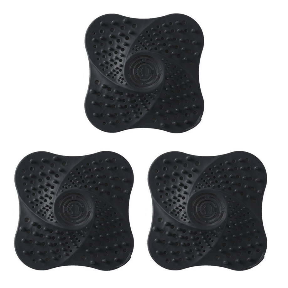 3 шт. заглушка для кухонной раковины Home Tet Sink дезодорант Push-Type Anti-Hair Wash Basis Plug Black