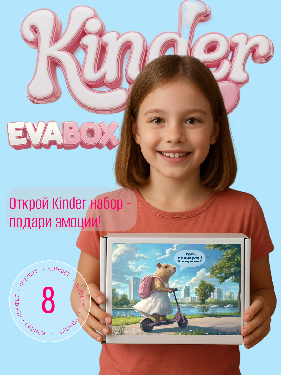 Подарочный набор Киндер "Ура, каникулы!"