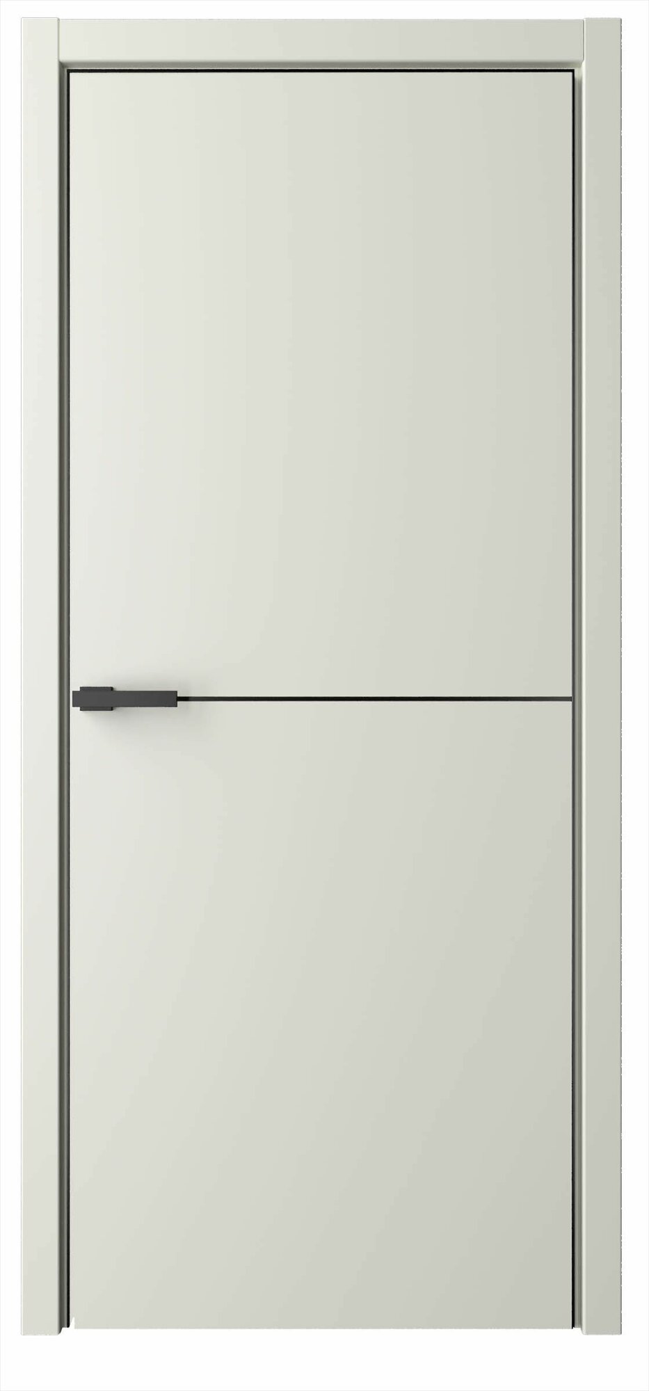 Двери Эмаль LINE 2 Латте 600х2000 в комплекте коробка 2,5шт и наличник 5шт, магнитный замок