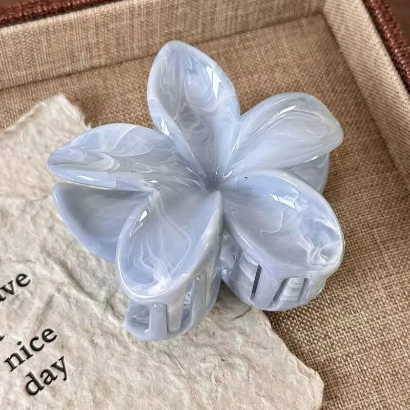 Пластиковая заколка-краб, цветок, градиент, A-1PC