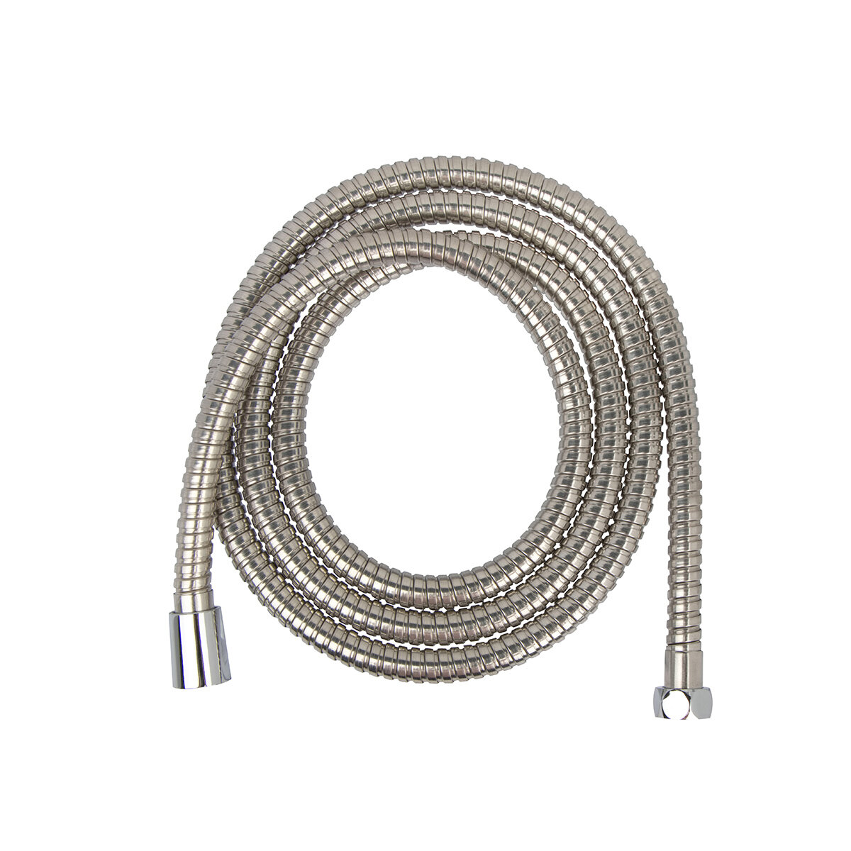 Шланг для душа Рыжий кот Anti-Twist, нержавеющая сталь, 2 м, серебристый