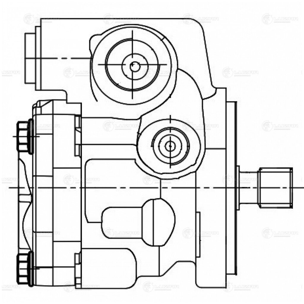 Насос гидроусилителя руля ГАЗ 33106 Валдай дв. Cummins "Luzar"