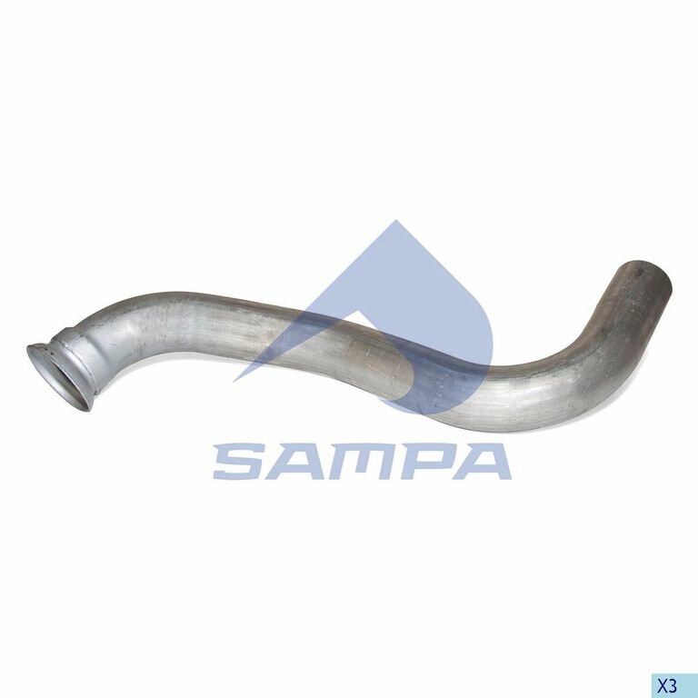 Труба приемная глушителя для Мерседес Атего арт 010421 SAMPA