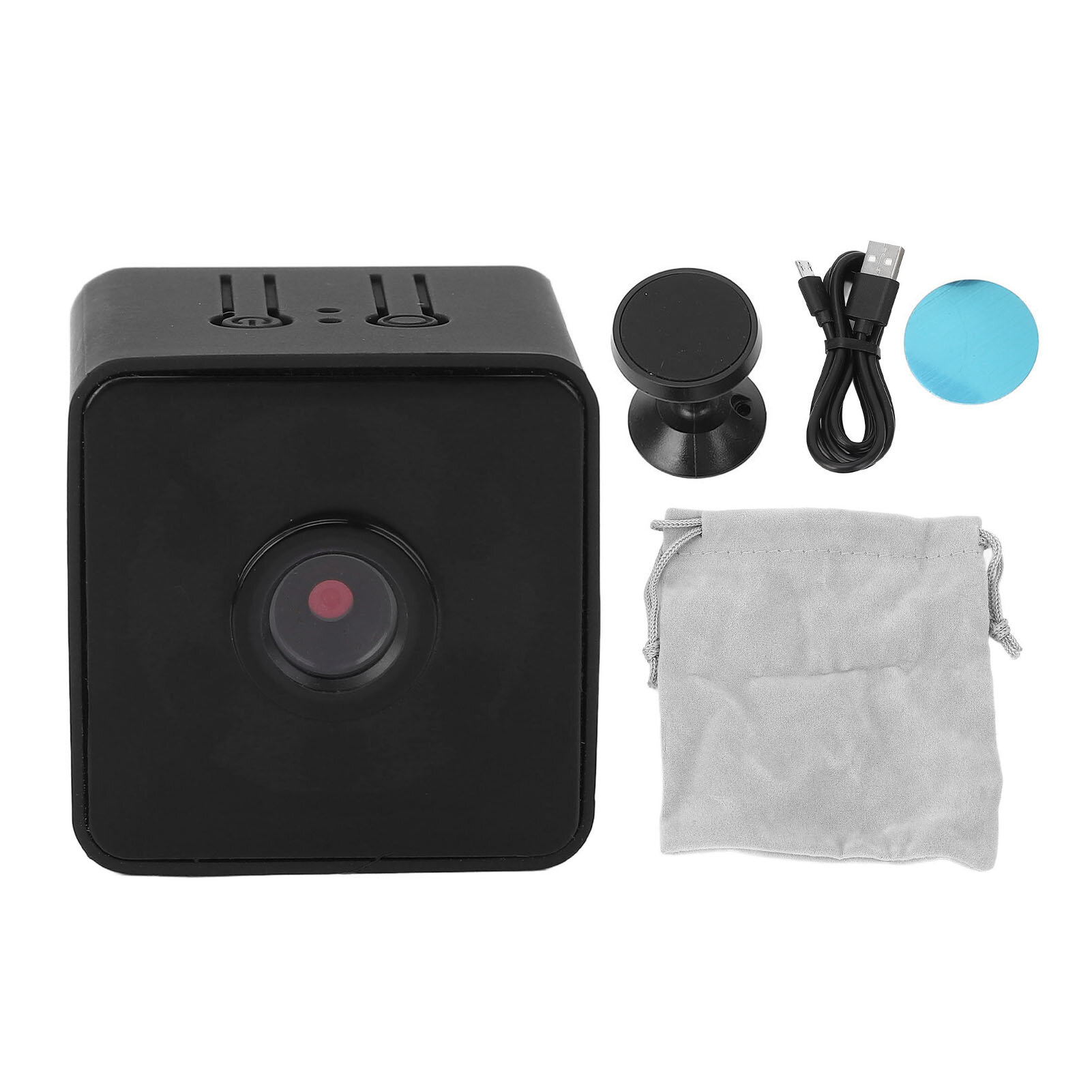 WiFi Маленькая камера 1080P HD Обнаружение движения Перезаряжаемая 140 градусов угол обзора Маленькая камера для домашних животных для внутренней безопасности