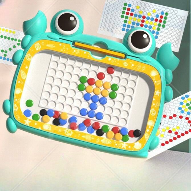 Развивающий магнитный планшет "Веселый краб", Магнитная цветная доска для рисования, детская игрушка, рисовальная доска, Для мальчиков и девочек