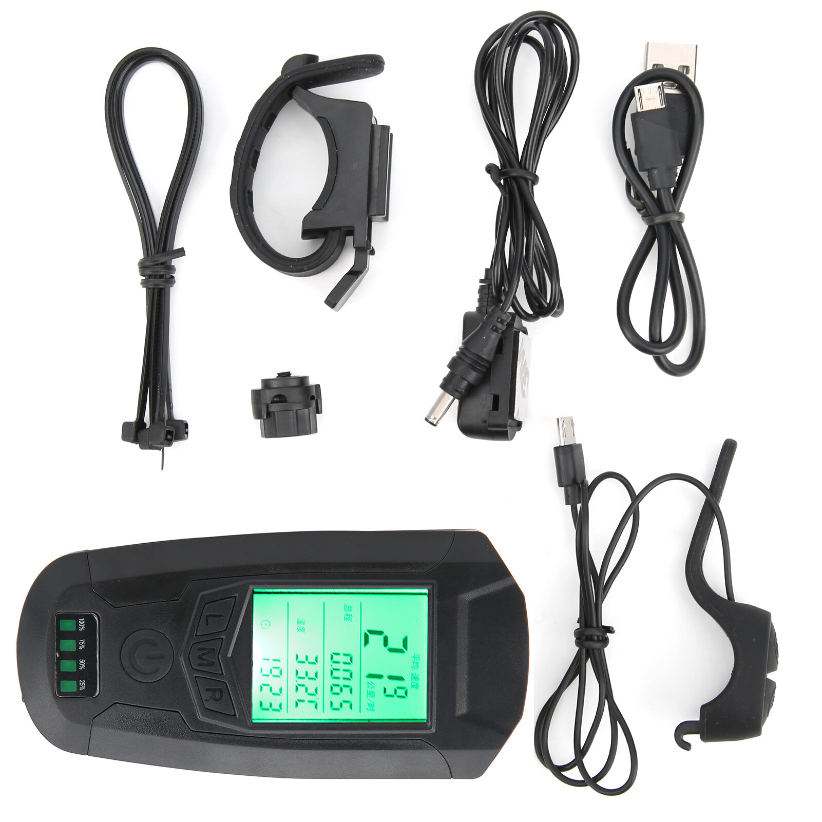 Многофункциональный велосипедный компьютер с интеллектуальной индукционной подсветкой Велосипедный звуковой сигнал Аксессуары для велоспорта