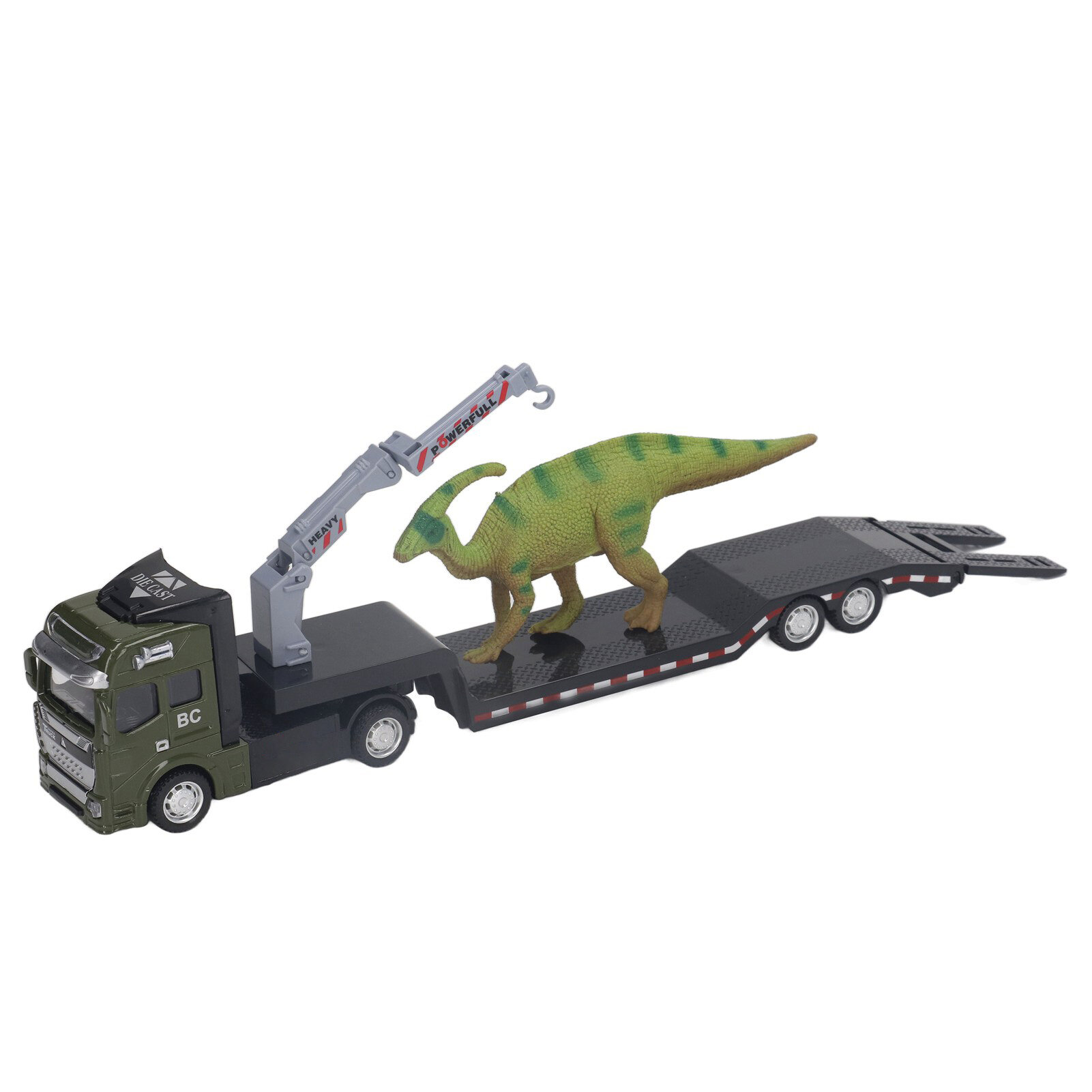 1:50 Транспортный трейлер динозавров высокий симуляционный сплав сплав Dinosaur Torger Toy для детей для детей Parasaurolophus