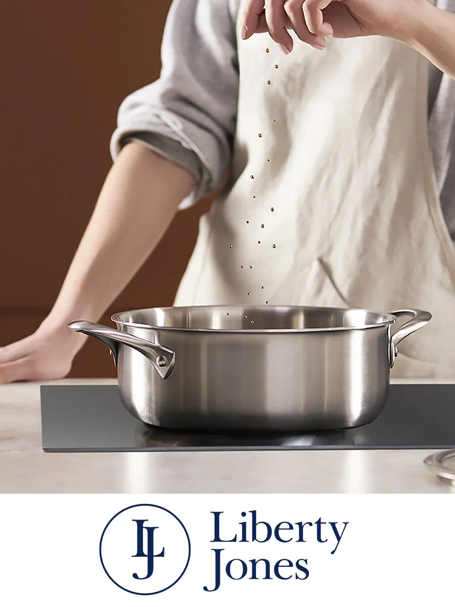 Кастрюля с крышкой Liberty Jones 3Ply Etalon 4л, нержавеющая сталь