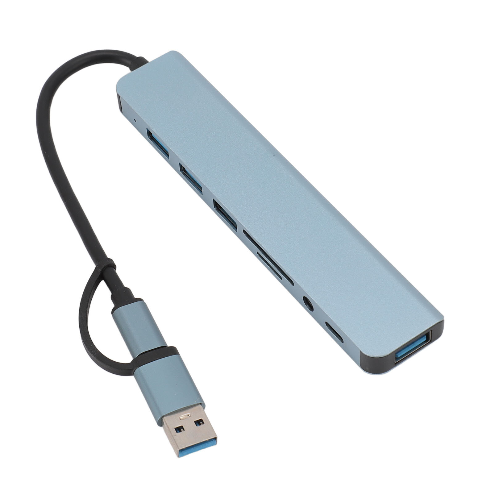 Адаптер USB Type C, 8 в 1, алюминиевый, с быстрой зарядкой и передачей данных, для ноутбуков