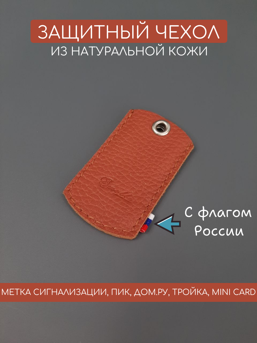 Брелок-чехол для домофонного ключа и метки автосигнализации. ПИК, ДОМ РУ, Тройка, Стрелка, Подорожник, Москвенок, ЭЦП