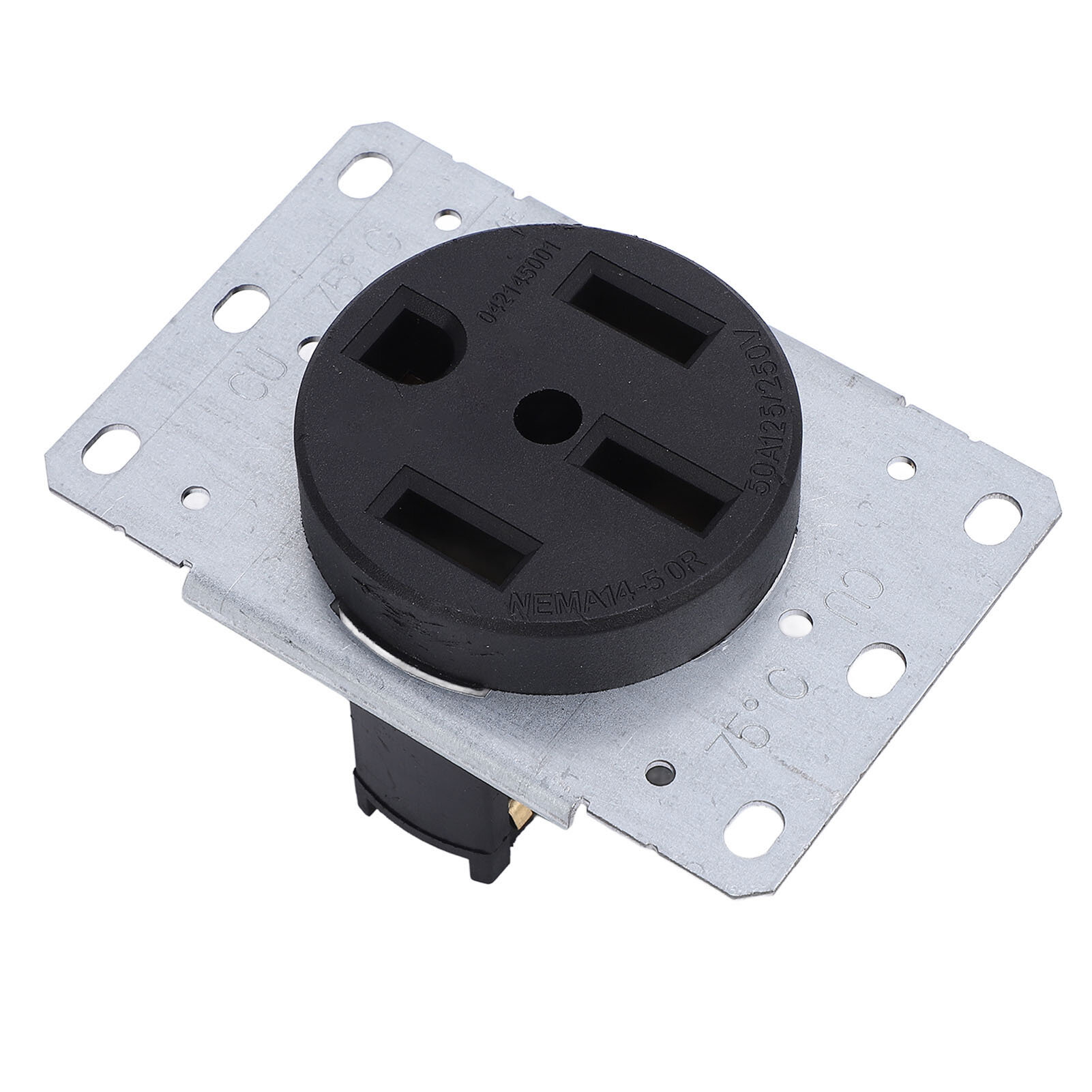 Розетка силовая утопленная 50A, 4-контактная, для авто, кемпинга