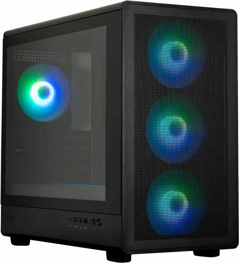 Корпус mATX Zalman M5, Mini-Tower, без БП, черный