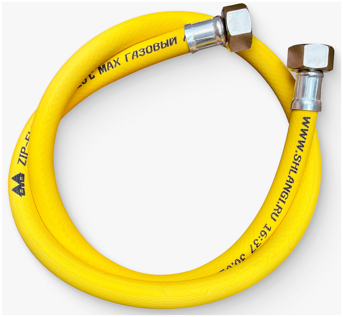 Шланг для газа армированный ПВХ Зип-Флекс Г1/2 - Г1/2, L=1.0 м (71030У)