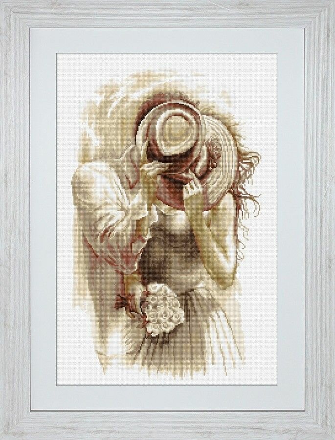 Набор для вышивки Luca-S "Шляпа к Шляпе" B2295, цветной, 22x36 см