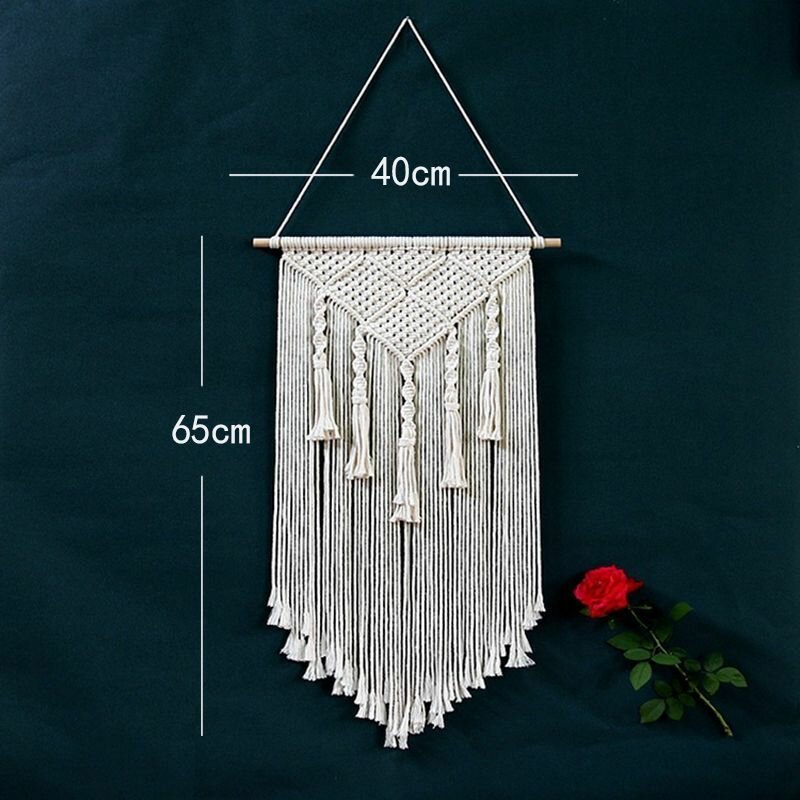 Украшение подвесное интерьерное Богемные орнаменты, сплетенные вручную из листьев, украшают комнату