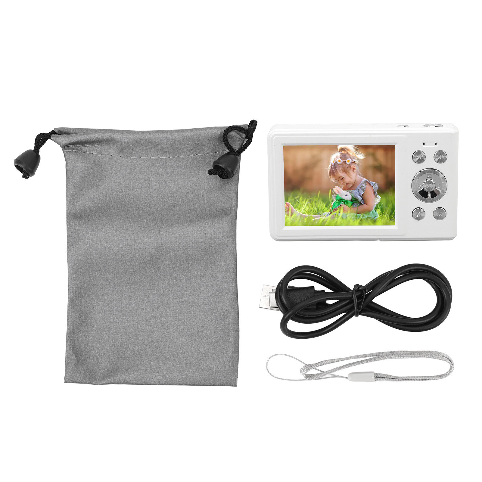 Автофокус, 2,8-дюймовый Ultra HD дисплей, 56 МП, 1080p, 8-кратный зум, аккумулятор 750 мАч, диафрагма F/3.2, цифровая камера для портретной и пейзажной фотографии.