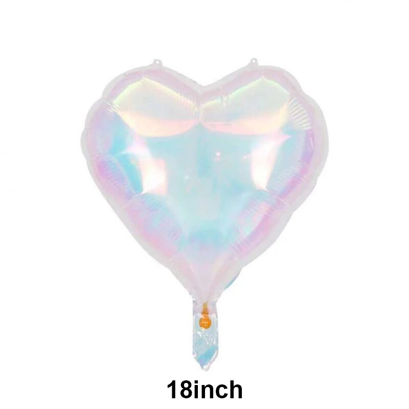 Фольгированный лазерный шар-бабочка Heart