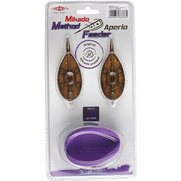 Набор методных кормушек Mikado Aperio XL 2x50 г. + форма