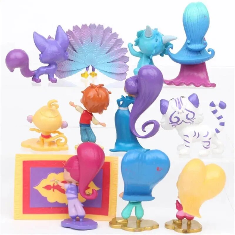 Набор фигурок Шиммер и Шайн / Shimmer and Shine 12шт (4-7см)