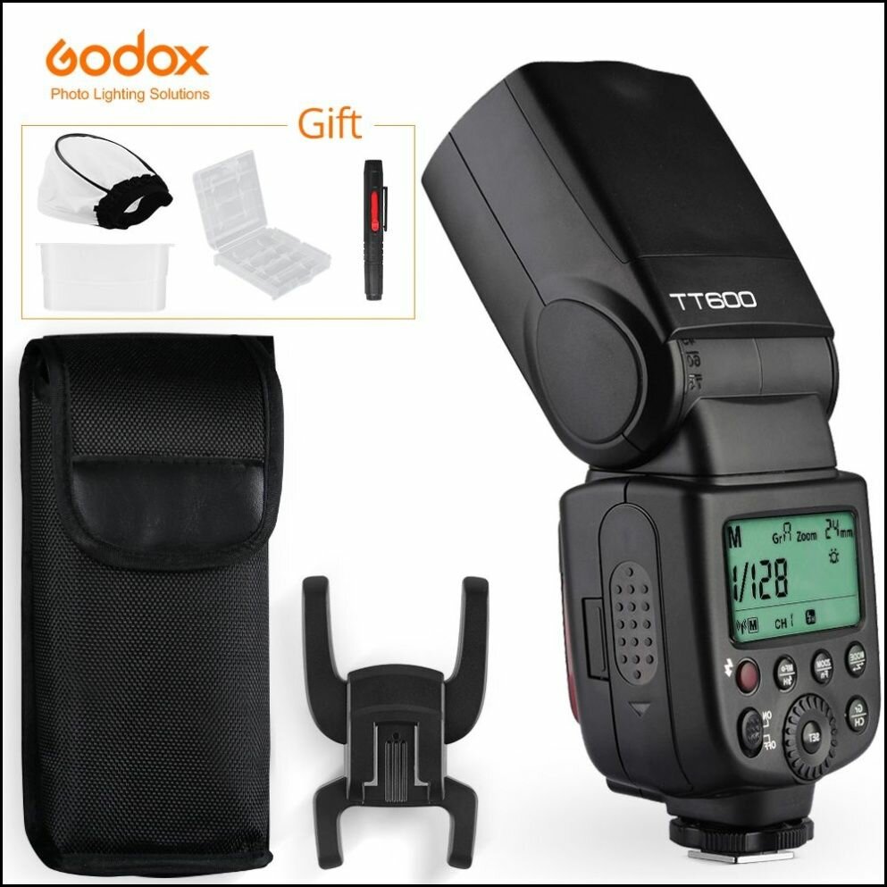 Бестселлер Godox TT600 2.4G: ведущая и ведомая вспышка Speedlite с GN60 для Canon Nikon Sony Pentax Olympus Fuji Lumix