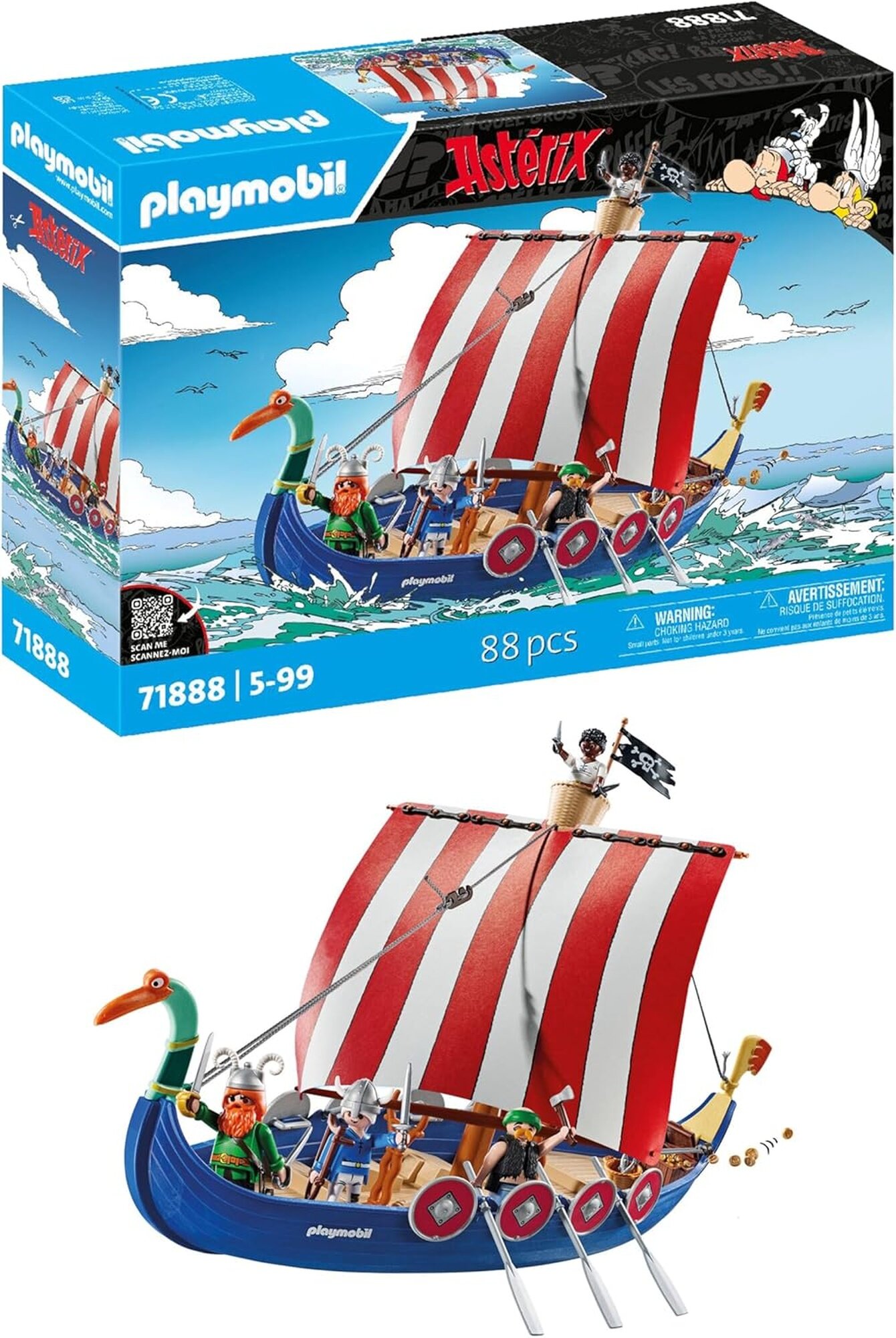 Конструктор Playmobil Asterix - Пиратский корабль - Плеймобиль Астерикс 71888