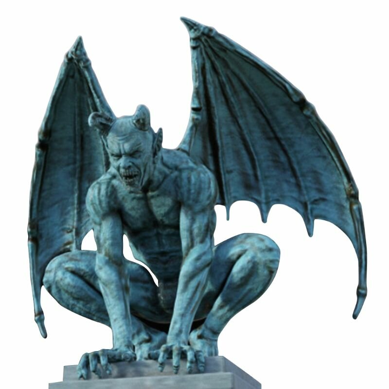Статуя Крылатой Горгульи, Призрак из смолы, подвесные фигурки, украшение для сада