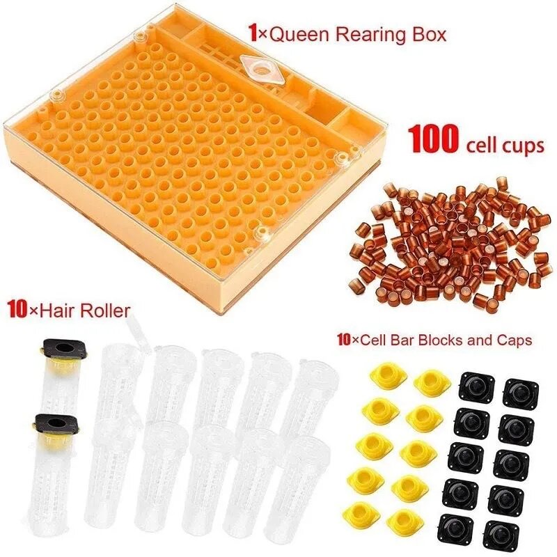 Джентерский сот Комплект для выведения маток Queen Rearing Box, 100 cell cups, пластик