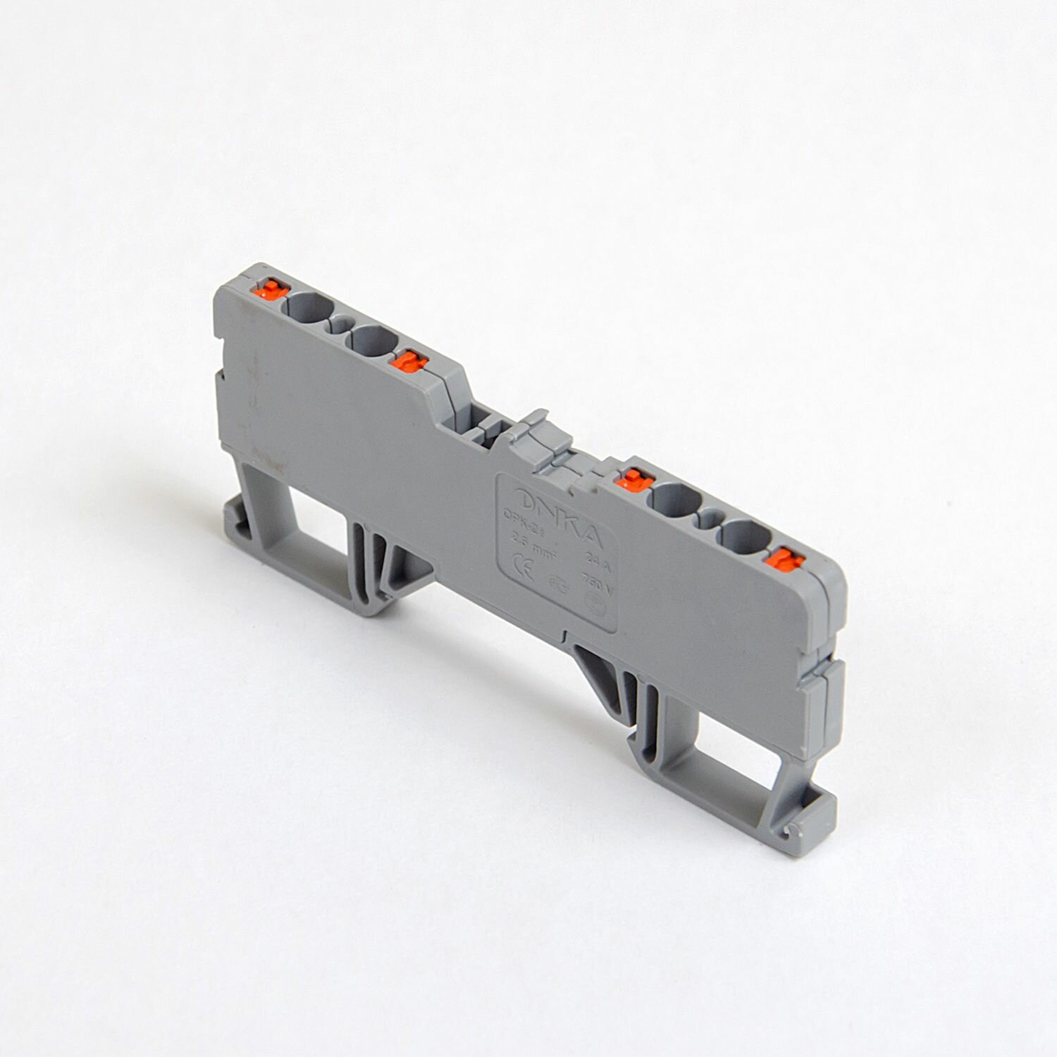 Onka Клеммник пруж. быстрозажимной (Push in), 4-х выводной, 2,5мм. кв, (серый) арт. 1020275