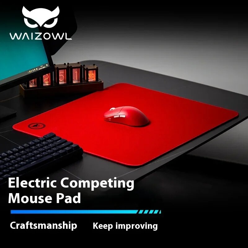 Игровой коврик для мыши WAIZOWL Falcon, гранулированный сенсационный праймер из пенополиуретана, нейтральная поверхность, нескользящий коврик для мыши, супер большой для подарков для геймеров, Falcon Short TTK, 3.5mmx490x420mm