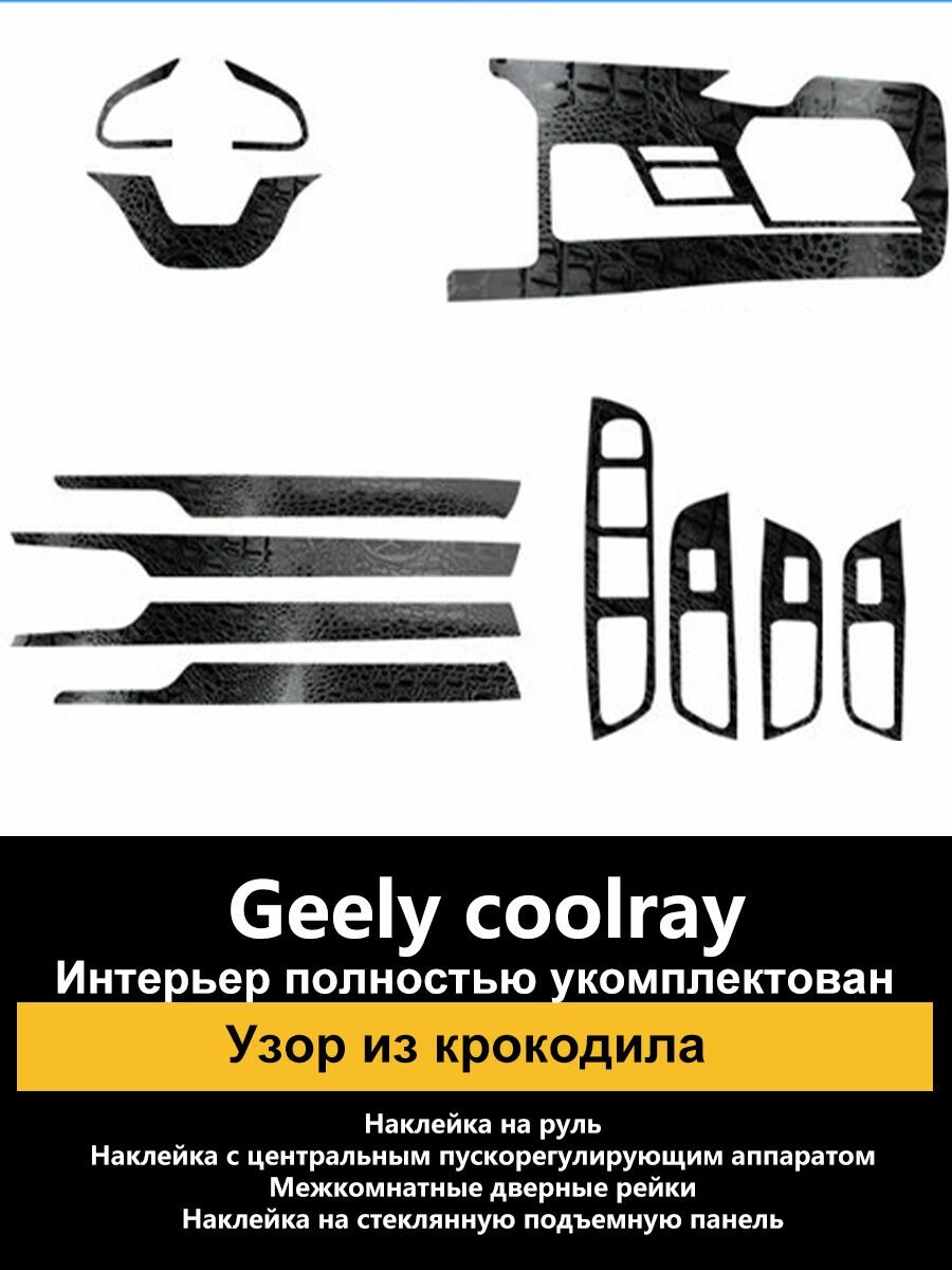 Защитная пленка для Geely Coolray (TPE) - полный набор для панели
