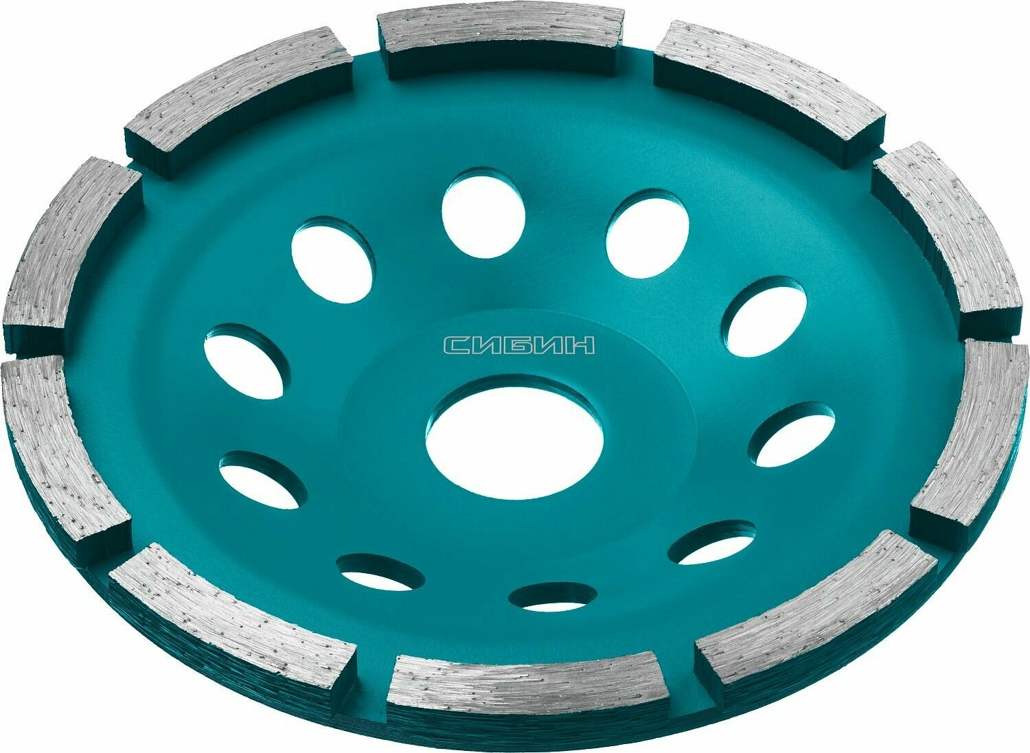 Шлифовальная чашка СИБИН d 125 мм, однорядная, алмазная 33442-125