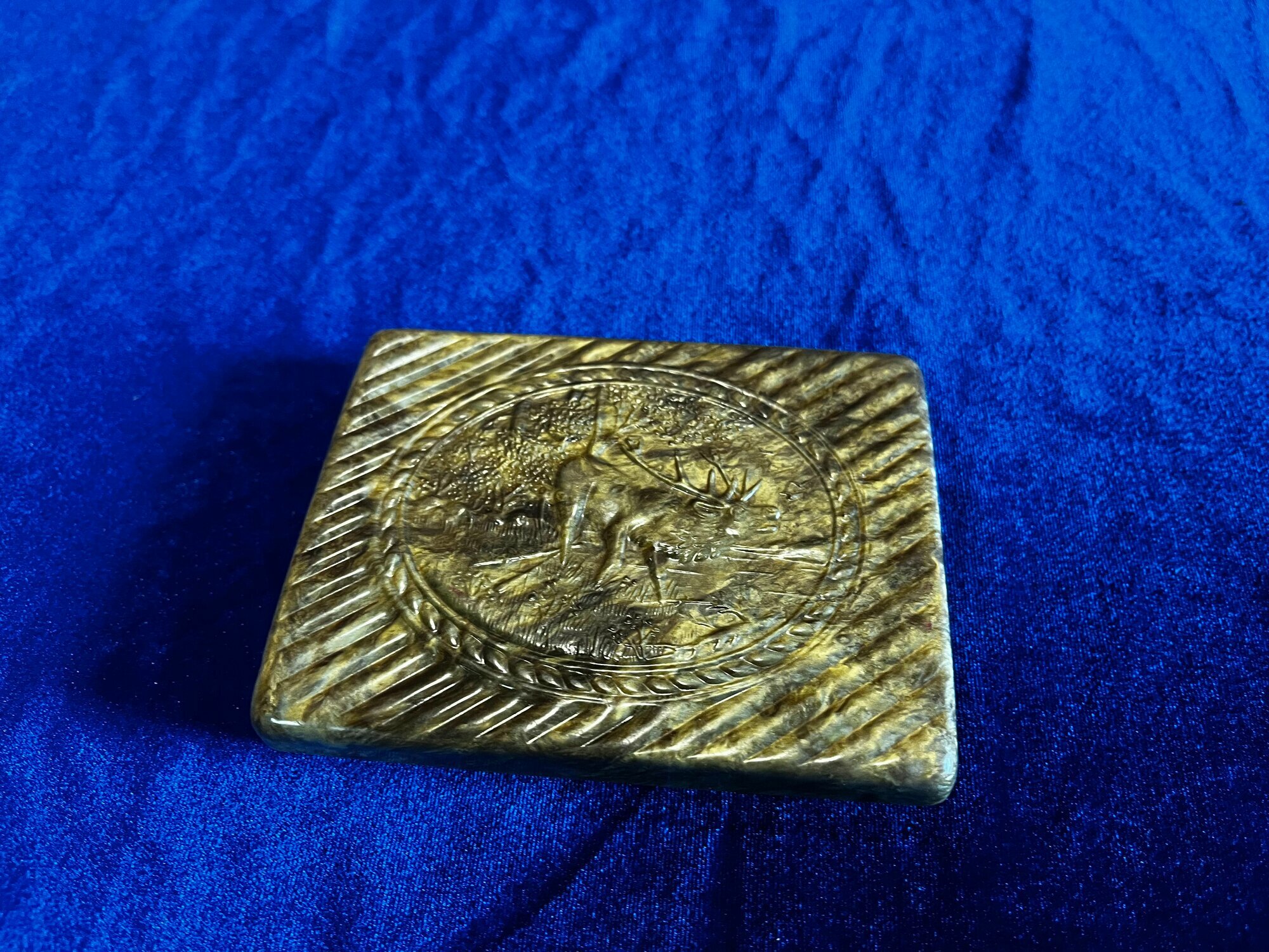 Портсигар "Олень" целлулоид СССР