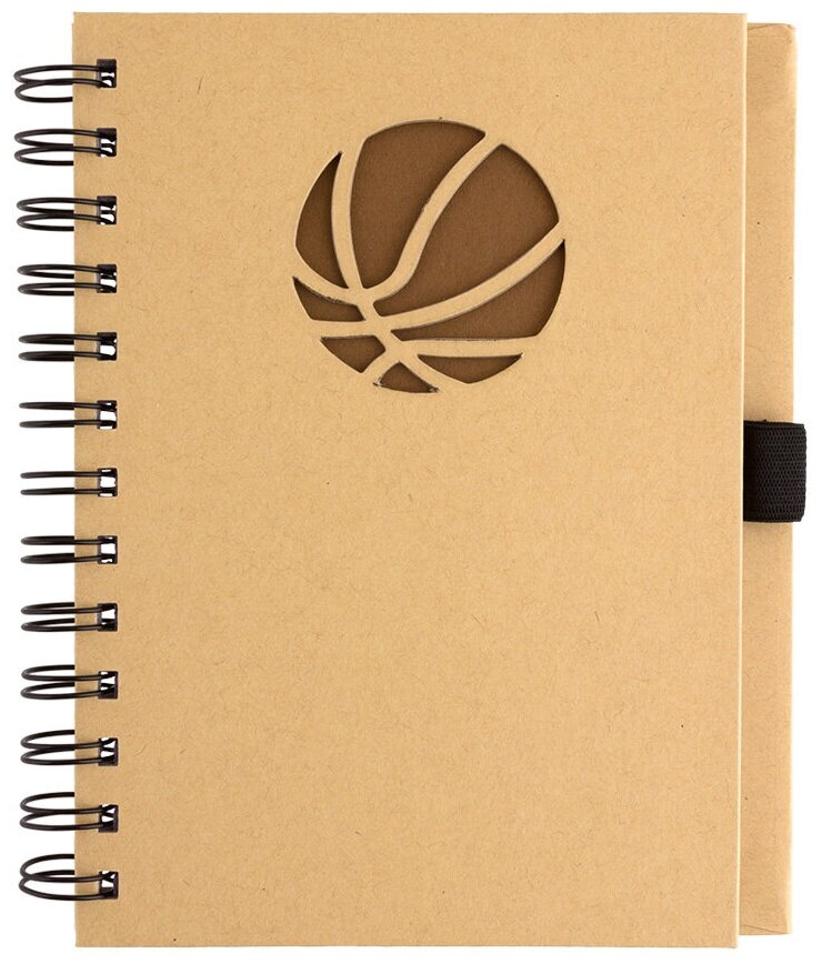 Тетрадь на спирали с вырубкой "FITEKO" RPT-02 ( 130 x 180 мм) 70 л. клетка Мяч /Звезда, 2шт.