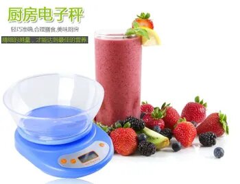 Электронные кухонные весы электронные, с чашей, кухонные, зеленый, белый