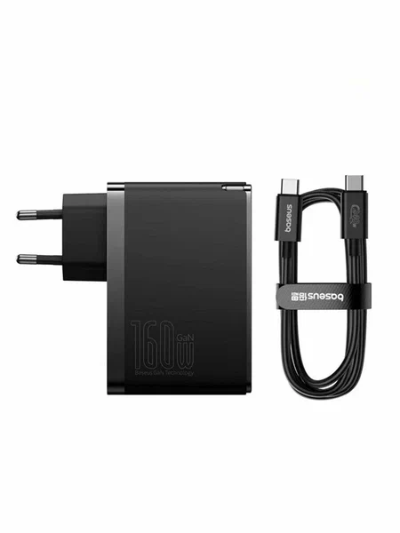 Зарядное устройство Baseus GaN5 Pro Digital Fast Charger 2CU 160W черный P10110825113-00