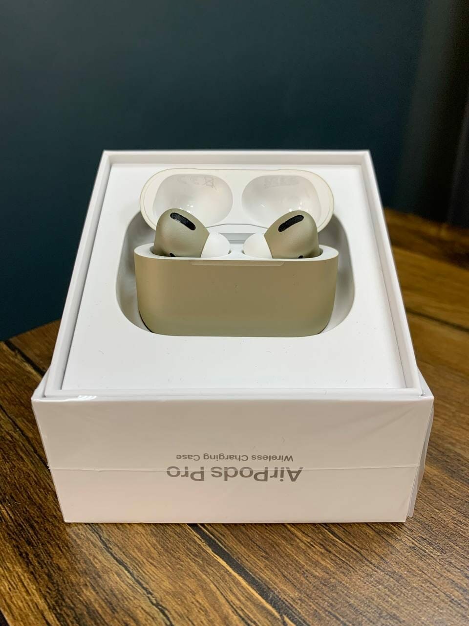 Наушники AirPods Pro 2 Color Type-C (2023) Оливково-желтый матовый (Ral_1020)