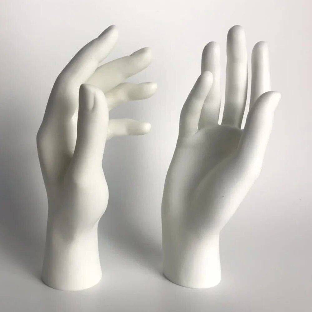 Женский манекен для ювелирных украшений, Белый, Женский