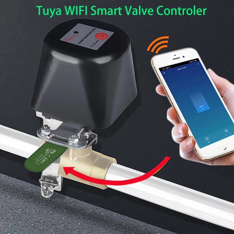 Tuya Wi-Fi датчик утечки воды DN20