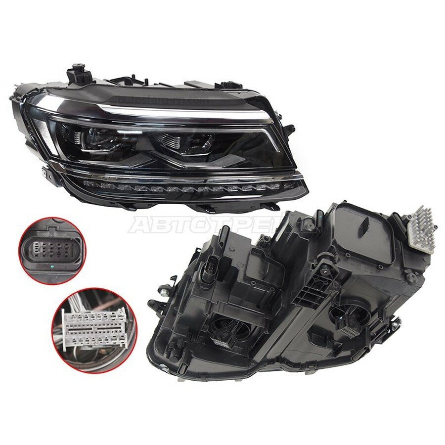 SAT ST44111ATMRLEAMD2 Фара Volkswagen Tiguan 16-21 (Справа/ LED/ ДХО)