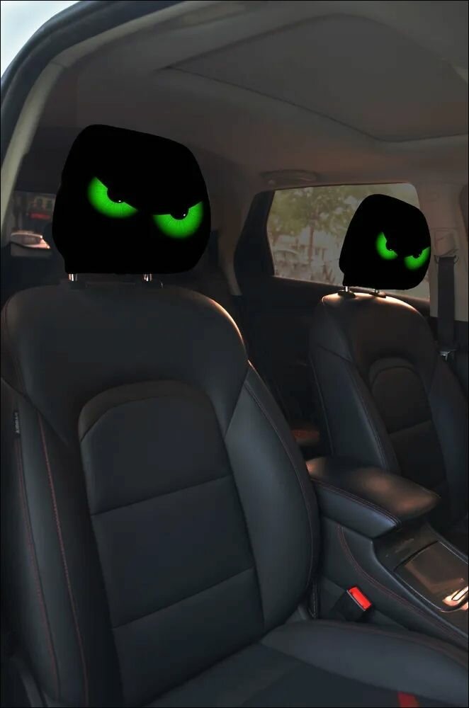 Чехол на подголовник на Салон полностью, Сиденье пассажирское, Полиакрил, 2 шт.